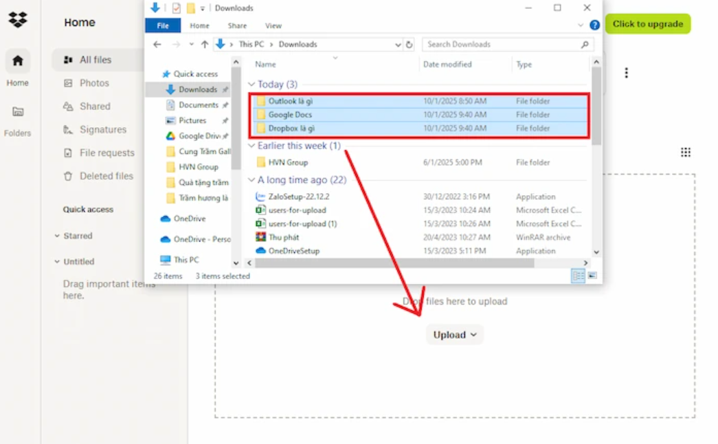 Detailed Instructions for Using Dropbox from AZ for Newbies